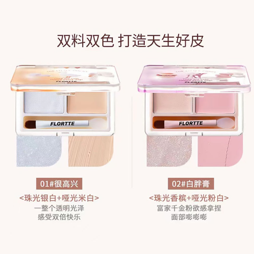 FLORTTE | They are Cute Two-Color Cream Hightlighter – Legends Boutique